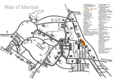 Map of Manipal | ManipalBlog