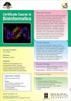 Manipal University Certificate Course Bioinformatics | ManipalBlog