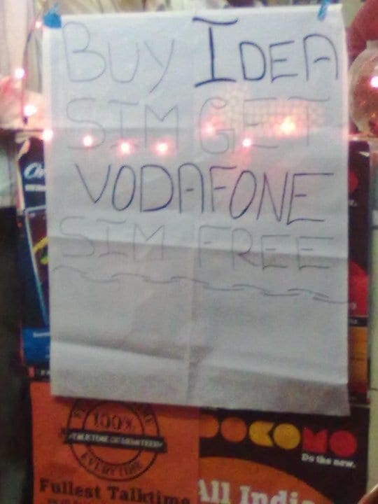 Vodafone Connection free with IDEA SIM? What an Idea Sirjee ...