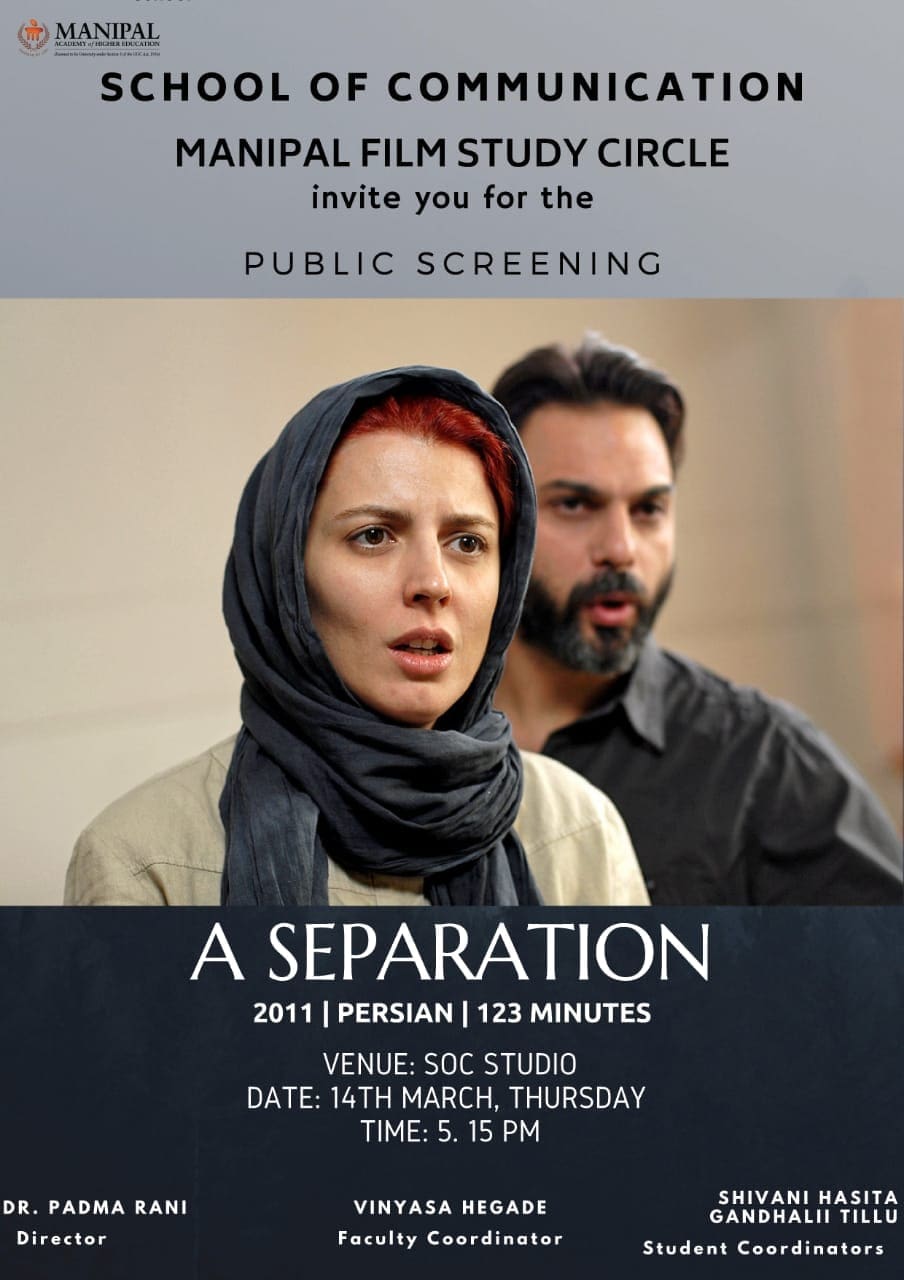 A Separation to be screened this week - ManipalBlog