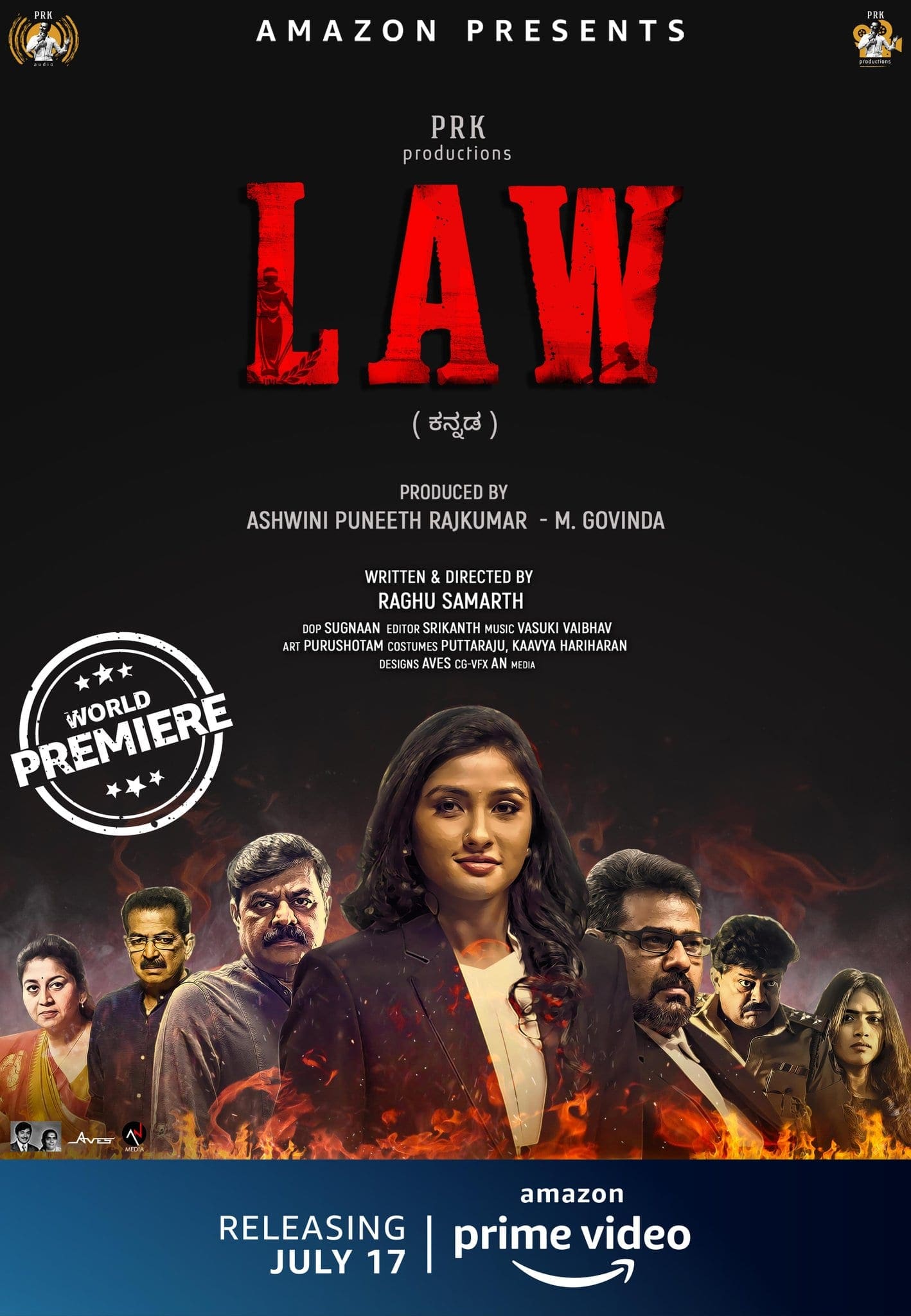 Amazon Prime Video first Kannada direct-to-service release, Law to premiere on 17th July, 2020 ...